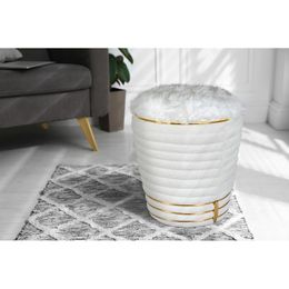 Kayoom Sitzhocker &raquo;Hocker Doric, trendiger Look, &auml;sthetische Farbgebung, sch&ouml;ne Steppung&laquo; 1 Stk. tlg. komfortabel, hochqualitativ, pflegeleicht, hochwertige 