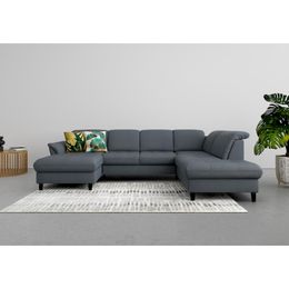 Sit & More sit&more Wohnlandschaft &raquo;Maggiore U-Form&laquo; wahlweise mit Kopfteilverstellung, Schlaffunktion und Stauraum grau 98% Polyester, 2% Polyamid B/H/T: 312cm 