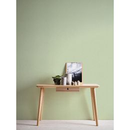 A.S. Cr&eacute;ation Vliestapete &raquo;Attractive&laquo; einfarbig uni unifarben glatt Uni Tapete einfarbig Tapeten Wohnzimmer Schlafzimmer K&uuml;che Flur Design gr&uuml;n Vinyl, Vlies B/L: 