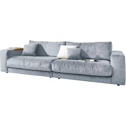 3C Candy Big-Sofa &raquo;Enisa II&laquo; incl. 1 Flatterkissen, Wahlweise mit Flecken-Schutz-Bezug Easy care blau 85% Polyester, 15% Viskose B/H/T: 290cm x 86cm x