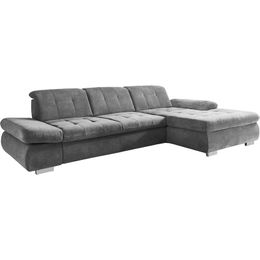 Die PlanBar Ecksofa &raquo;MP-IN17004 L-Form, Breite 331 cm, Kaltschaum-Polsterung&laquo; inkl. Sitztiefenverstellung, wahlweise weitere Funktionen grau 100% 