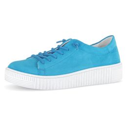 Gabor Damen Slip-On Sneaker , Freizeitschuh, Halbschuh, Slipper mit Ziern&auml;hten blau 37