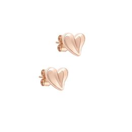 Tamaris Damen Paar Ohrstecker &raquo;Organic Heart, Herz&laquo; Edelstahl