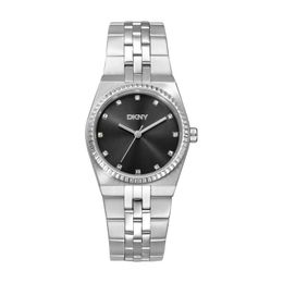 DKNY Damen DKNY Quarzuhr &raquo;Essentials Watch&laquo; Armbanduhr, Damenuhr, Edelstahlarmband, analog silber Einheitsgr&ouml;&szlig;e
