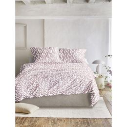 Irisette Bettw&auml;sche &raquo;Easy 8587&laquo; 2 Stk. pflegeleicht und b&uuml;gelfrei rosa Seersucker, Obermaterial: 100% Baumwolle B/L: 155cm x 220cm, 1 Stk., 1 Stk., Seersucker,