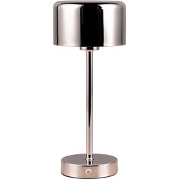 REALITY LEUCHTEN LED Tischleuchte &raquo;JEFF&laquo; LED-Board 1 Stk. Warmwei&szlig; Akku Tischlampe mit USB-C Anschluss, Touchdimmer 4 Stufen, H&ouml;he 30cm grau 1, &Oslash; 