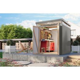 Karibu Ger&auml;tehaus &raquo;Titanium 2&laquo; Made in Germany Metall Einheitsgr&ouml;&szlig;e