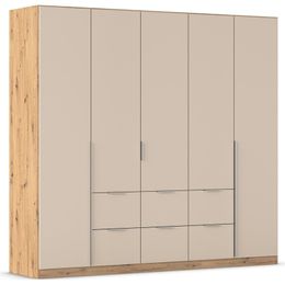 OTTO home Dreht&uuml;renschrank &raquo;Kleiderschrank Schrank Garderobe AGORDO mit Dekor- oder Hochglanzfront&laquo; in zwei Griff-Farben, Breite 226 cm, mit 