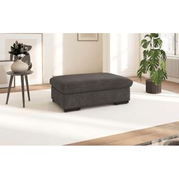 Sit & More sit&more Polsterhocker &raquo;Alcudia&laquo; grau 100% Polyester B/H/T: 101cm x 43cm x 68cm, Luxus-Microfaser Euphoria