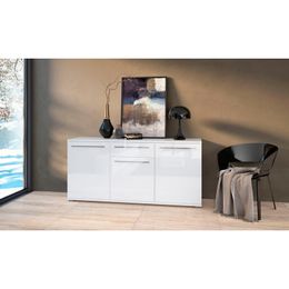 OTTO home Kommode &raquo;Piano&laquo; (H/B/T): 84,6/150/45,2cm, UV lackiert, Soft-Close Funktion wei&szlig; Holzwerkstoff B/H/T: 150cm x 84,6cm x 45,2cm, 1 Stk., 3 Stk.