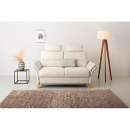 OTTO home 2-Sitzer &raquo;Westerland&laquo; Federkern-Polsterung. wahlweise mit Armlehnfunktion beige 100% Polyester B/H/T: 166cm x 90cm x 89cm, Luxus-Microfaser 