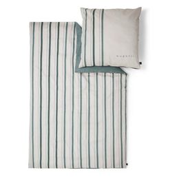 Bugatti Bettw&auml;sche &raquo;Satinbettw&auml;sche Bugatti&laquo; 2 Stk. mit edlem Streifen-Design und ruhiger Wendeseite gr&uuml;n Mako-Satin, Obermaterial: 100% Baumwolle B/L