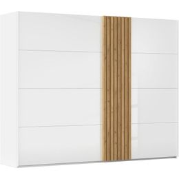 Rauch Schwebet&uuml;renschrank &raquo;Kleiderschrank Schrank Garderobe W&auml;scheschrank TEGIO&laquo; mit hochwertigen Holzdekoraufleistung und Glasfront MADE IN GERMANY 