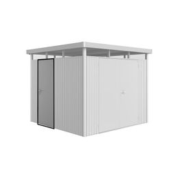 BioHort Gartenhaust&uuml;r &raquo;ZUSATZT&Uuml;R f&uuml;r Ger&auml;teh&auml;user HighLine, AvantGarde, Panorama&laquo; silber Stahl 185,5cm, 79,2cm, T&uuml;ranschlag DIN rechts
