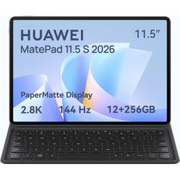 Tablet &raquo;MatePad 11.5" S 12+256 GB Inklusive Tastatur&laquo; (11,5 cm / 29,21 &prime;&prime;) HarmonyOS 256 GB ) schwarz Vier Lautsprecher und zwei Mikrofone mit Huawei 