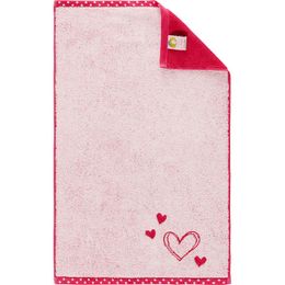 Dyckhoff Duschtuch &raquo;Lillifee&laquo; 100 % Baumwolle pink Walkfrottier, Obermaterial: 100% Baumwolle B/L: 70cmx130cm, 1 Stk., Herz, Walkfrottier