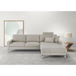 3C Candy Ecksofa &raquo;Lecce, wahlweise PUR-Schaumstoff oder Tonnentaschenfederkern&laquo; Bett im 2,5-Sitzer, teilmotorische Schlaffunktion im Longchair, L-Form