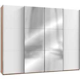 wimex Schwebet&uuml;renschrank &raquo;Level by fresh to go&laquo; mit Synchron&ouml;ffnung wei&szlig; B/H/T: 350cm x 236cm x 65cm, T&uuml;ren: 4 Stk.
