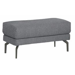 Creation BY ROLF BENZ Hockerbank &raquo;CR.450, Sitzbank&laquo; Alugussf&uuml;&szlig;e in umbragrau schwarz Flachgewebe VICTORIA (41% Polyacryl 38% Polyester 21% Baumwolle) 