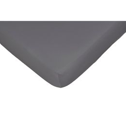 CASATEX Spannbettlaken &raquo;Jerry&laquo; komfortables &Uuml;berziehen durch hohe Elastizit&auml;t grau Jersey, Obermaterial: 100% Baumwolle 1 Stk., Jersey, 140-160x190-