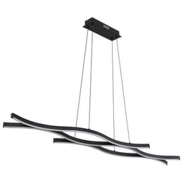 Globo LIGHTING H&auml;ngeleuchte &raquo;GERONIMO&laquo; LED-Modul 1 Stk. Warmwei&szlig; H&auml;ngelampe, h&ouml;henverstellbar, Esstisch schwarz 1 Stk.