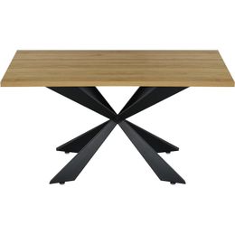 Otto Home Damen OTTO home Esstisch &raquo;Soyans&laquo; modernes Spider Gestell, in vier Breiten, melaminharzbeschichtet beige B/H/T: 140cm x 75cm x 70cm