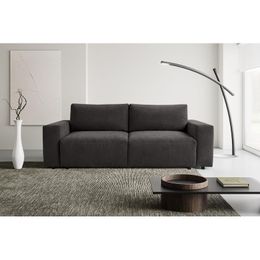 WERK2 Schlafsofa &raquo;Lima 245 cm modern und bequem&laquo; Struktur, Schlaffunktion, Bettkasten 100% Polyester B/H/T: 245cm x 74cm x 102cm, Struktur