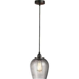 Kayoom H&auml;ngeleuchte &raquo;Riva&laquo; E27 1 Stk. handgefertigt, modern grau 1, &Oslash; 18cm H: 27cm, 1 Stk.