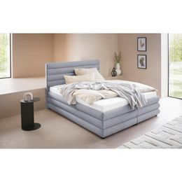 LeGer Home by Lena Gercke Polsterbett &raquo;Maylis&laquo; wahlweise mit und ohne Matratze und Lattenrost, auch in 200cm Breite grau 100% Polyester Liegefl&auml;che 