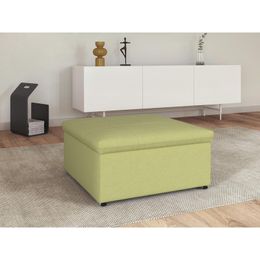 DOMO collection Hocker &raquo;SPLASH 87x87 cm, komfortabel, modernes Design&laquo; gelb 100% Polyester B/H/T: 87cm x 40cm x 87cm, Webstoff