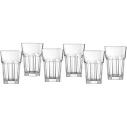 Ritzenhoff & Breker Gl&auml;ser-Set &raquo;Riad&laquo; Facetten-Optik, 6-teilig transparent Glas &Oslash; 9cm x 13cm, 420ml, 6 Stk.