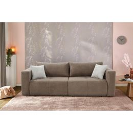 Jockenh&ouml;fer Big-Sofa &raquo;Relax, B: 243 cm, Liegefl. 145x197 cm&laquo; mit Schlaffunktion, Bettkasten & Zierkissen, Sitzelemente ausziehbar Korpus: 100% Polyester;Kissen: 