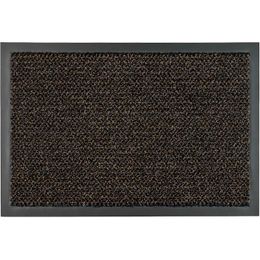Astra Fu&szlig;matte &raquo;Graphit 635&laquo; rechteckig 8 mm H&ouml;he Schmutzfangmatte, In -und Outdoor geeignet braun Kunstfaser B : 40cm 1 Stk., 8mm, L: 60cm