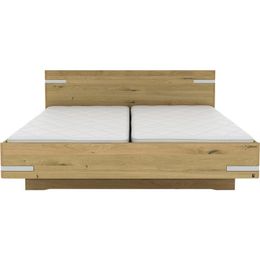 Musterring Holzbett &raquo;Savona, Bettgestell, Bettrahmen, teilmassiv Bianco-Eiche&laquo; Belastbarkeit 220 Kg, 4-fache Liegeh&ouml;henverstellung, MADE IN GERMANY, Kopfteil in 