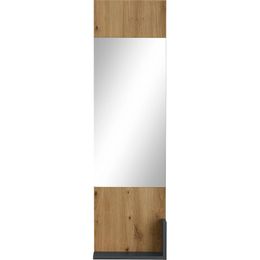 OTTO home Spiegelpaneel &raquo;Kosmo&laquo; Breite 32 cm, mit 1 Ablage grau Holzwerkstoff, Spiegelglas B/H/T: 32cm x 114cm x 16,5cm,matt