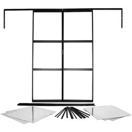 Vitavia Gew&auml;chshaust&uuml;r &raquo;Sirius&laquo; schwarz schwarz Einscheibensicherheitsglas 122cm