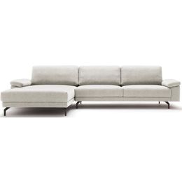 Creation BY ROLF BENZ Ecksofa &raquo;CR.450 elegantes Designsofa mit hohem Sitzkomfort&laquo; grau B/H/T: 294cm x 95cm x 178cm, Stoff, Recamiere links