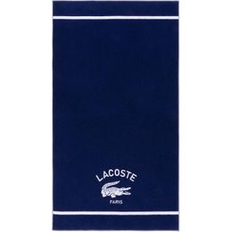 Lacoste Badetuch &raquo;LORIGIN&laquo; mit Label-Applikationen blau Frottier, Obermaterial: 100% Baumwolle B/L: 90cmx160cm, 1 Stk., Frottier