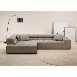 Home Affaire Ecksofa &raquo;Ancona, Ecksofa, incl. Kopfteilverstellung, Breite 319 cm, L-Form&laquo; wahlweise motorische Sitztiefenverstellung, auch in Cord + 