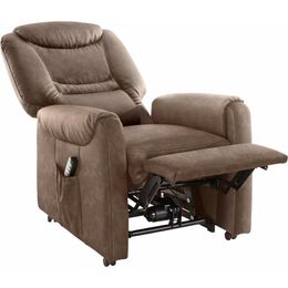 Sit & More sit&more TV-Sessel &raquo;Morten&laquo; in Gr&ouml;&szlig;e S, wahlweise mit Motor und Aufstehhilfe braun Luxus-Kunstleder;NaturLEDER (echtes Rindsleder);Luxus-Microfaser (