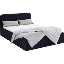 Westfalia Schlafkomfort Polsterbett inkl. Bettkasten bei Ausf&uuml;hrung mit Matratze schwarz Bezug Bett: wahlweise Microfaser (100% Polyester), Strukturstoff (77% Polyester, 23% 