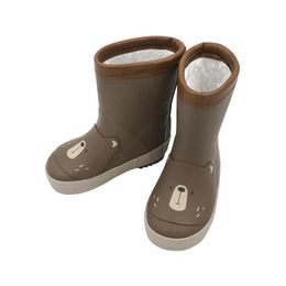 MaxiMo M&auml;dchen MaxiMo Gummistiefel 1 tlg. gef&uuml;ttert, Profilsohle, reflektierende Details, wasserdicht, mit Patch gr&uuml;n 19