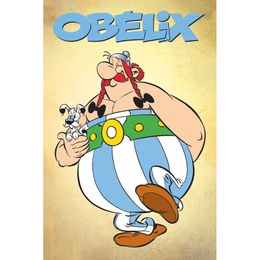 LuckyLinde Leinwandbild &raquo;Obelix und Idefix&laquo; Fantasy Figuren Film Filmfiguren 1 Stk. tlg. Canvasbild Wanddeko Bild zum Film "Kampf der H&auml;uptlinge" bunt