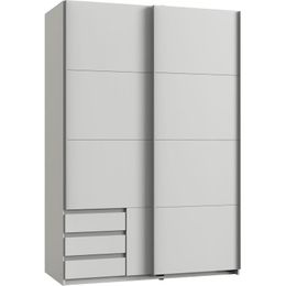 wimex Schwebet&uuml;renschrank &raquo;Emden&laquo; Mit Au&szlig;enschubk&auml;sten wei&szlig; B/H/T: 135cm x 198cm x 64cm, Schubladen: 3 Stk. T&uuml;ren: 2 Stk.