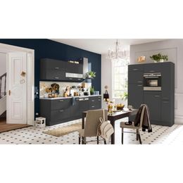 Optifit Apothekerschrank &raquo;Parma&laquo; Breite 30 cm grau Holzwerkstoff anthrazit, B/H/T: 30cm x 211,8cm x 58,4cm, T&uuml;ren: 2 Stk., Komplettausf&uuml;hrung