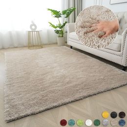 Bruno Banani Teppich &raquo;Dana Teppich, besonders weich und kuschelig, Kundenliebling&laquo; rechteckig 30 mm H&ouml;he uni, Mikrofaser Teppiche, Wohnzimmer, Schlafzimmer, 