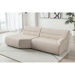 Sit & More sit&more Ecksofa &raquo;Scrabble&laquo; Modernes Design in verschiedenen Stoffarten 100% Polyester B/H/T: 260cm x 80cm x 130cm, Chenille, Longchair links