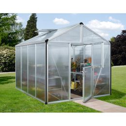 Vitavia Gew&auml;chshaus &raquo;Zeus 8100&laquo; silber B/H/T: 266cm x 324cm