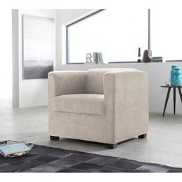 Home Affaire Sessel &raquo;Bob Cocktailsessel, Clubsessel, Loungesessel&laquo; in verschiedenen modernen Farben und Qualit&auml;ten beige Luxus-Microfaser (92% 