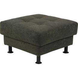 Home Affaire Polsterhocker &raquo;Bengo&laquo; passend zu &raquo;Bengo&laquo;-Sofa grau Microfaser (100% Polyester);Struktur (100% Polyester);Kunstleder B/H/T: 65cm x 42cm x 